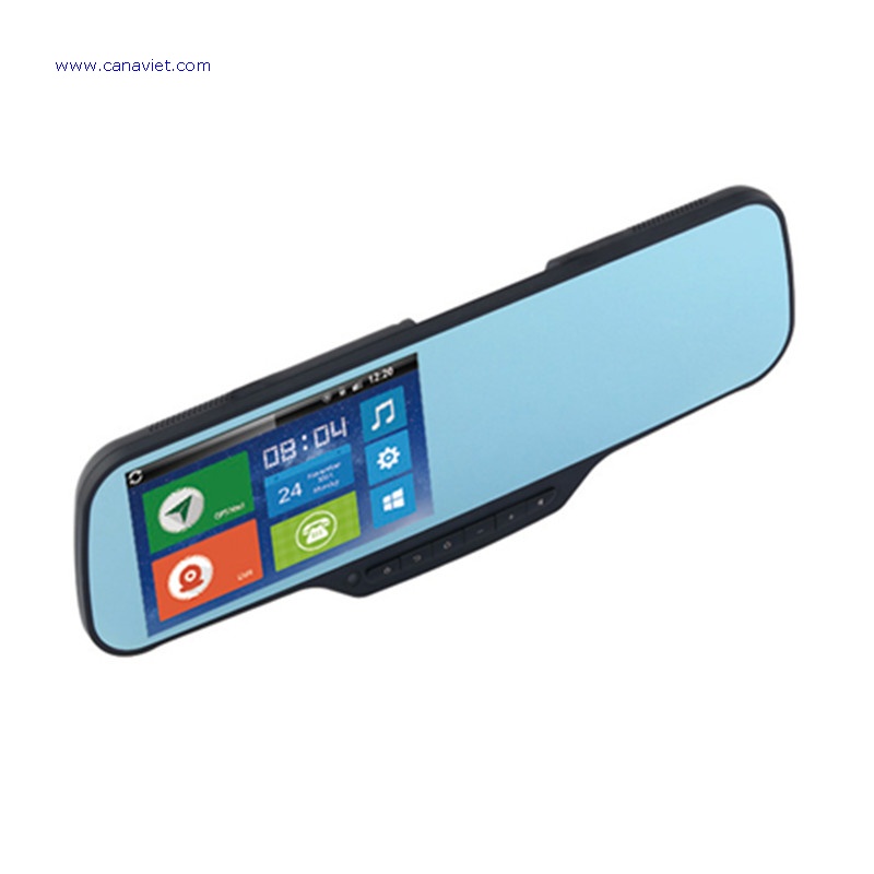 Android Car Rearview Rear View Mirror DVR GPS Navigation Tracker IP ...