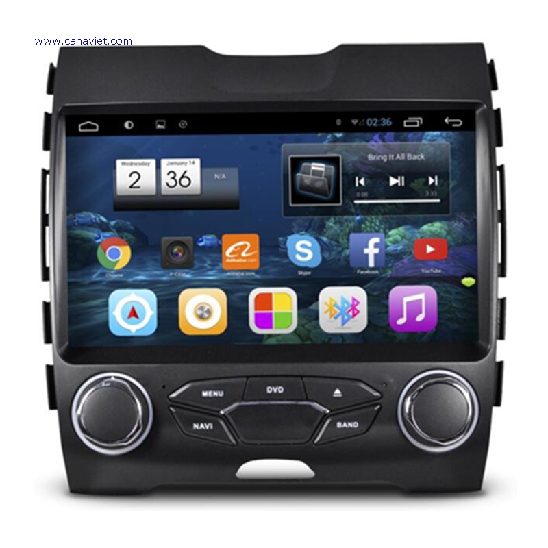 Android Car Stereo Radio Audio Car DVD GPS Navigation Ford Edge 2015