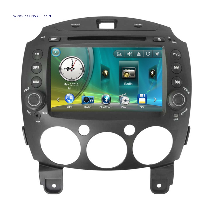 car radio dvd gps navigation central multimedia car stereo gps mazda 2