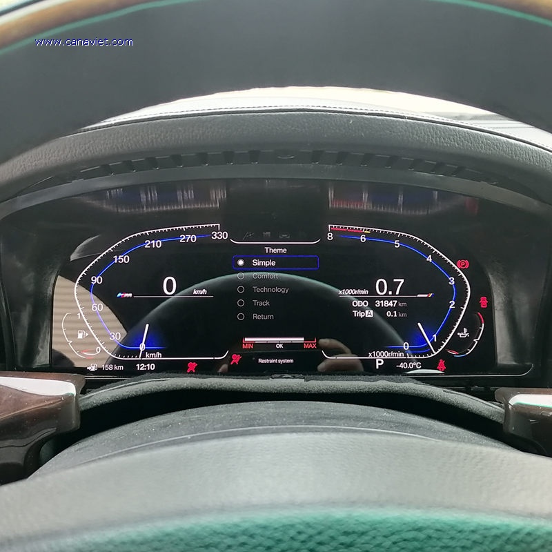 lcd instrument cluster digital dash panel dashboard speedometer replacement hud upgrade kit bmw ...