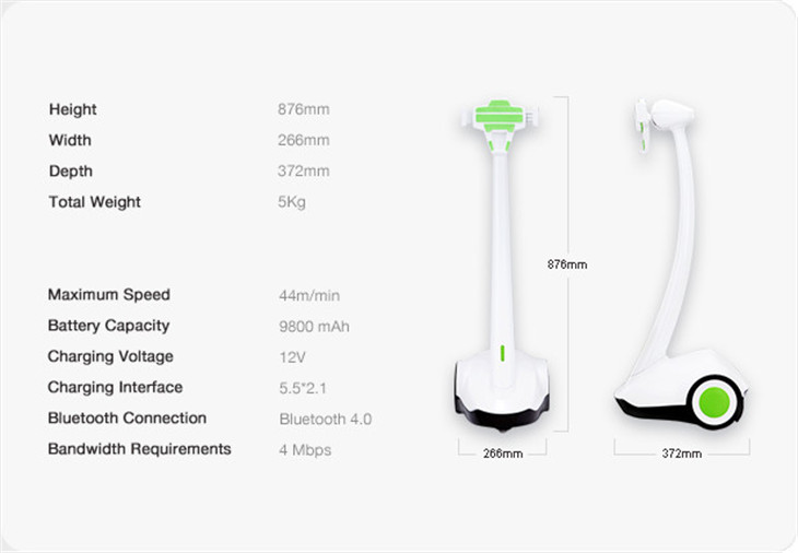 Telepresence Robot Smart Robot for iPhone iPad Android Phone Pad PadBot