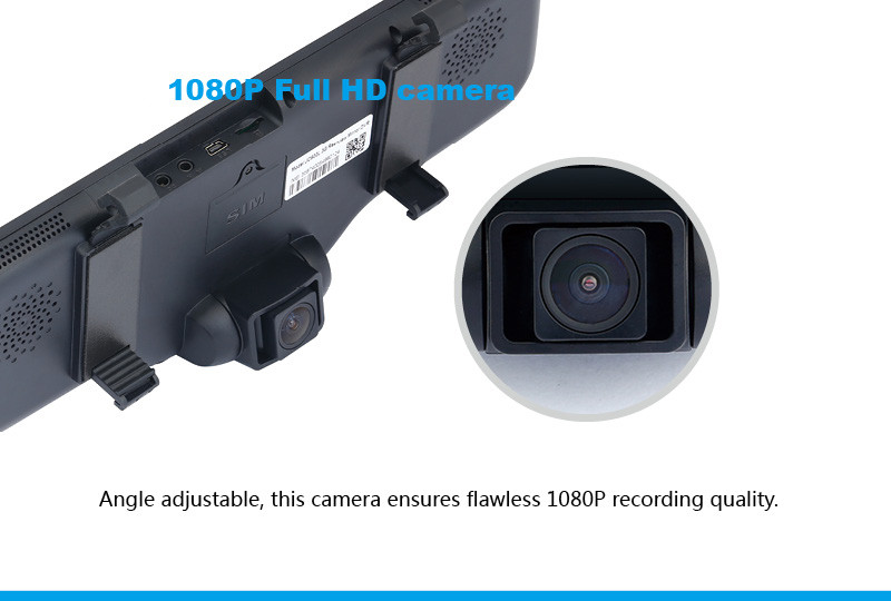 Android Car Rearview Rear View Mirror DVR GPS Navigation Tracker IP ...