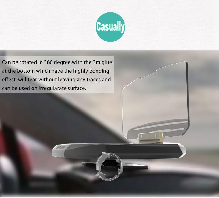 hud head up display adjustable bracket smartphone smart phone holder ...