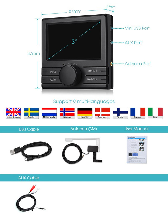 car bluetooth dab digital radio box adapter fm transmitter dab digital ...